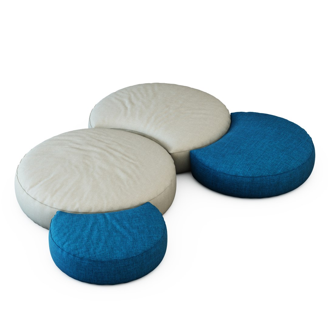 3d Model Pouf Pasticca