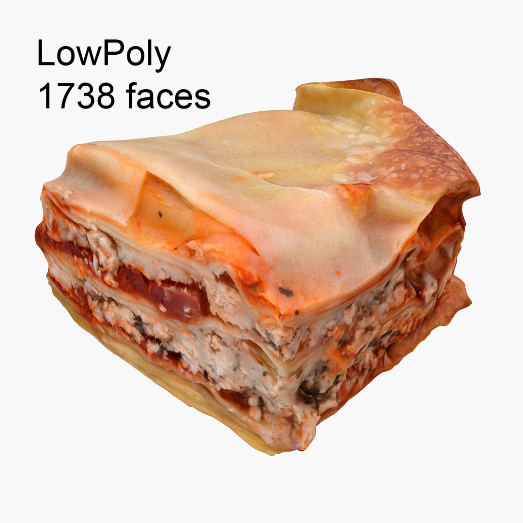 3D Realistic Lasagna | 1143674 | TurboSquid