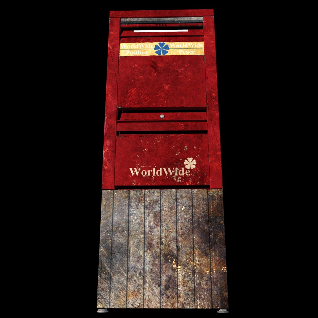 3d post box model