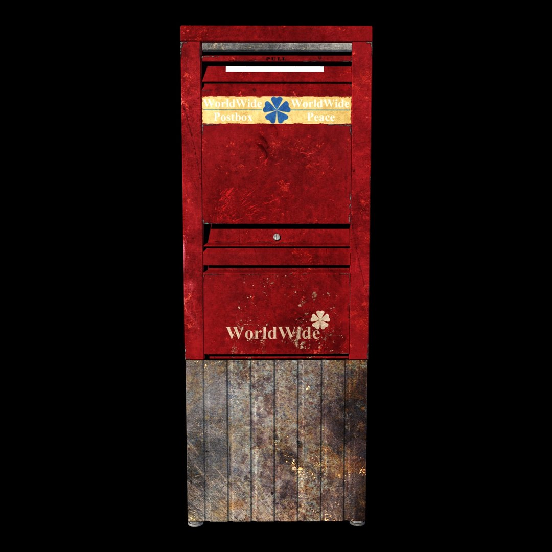 3d post box model