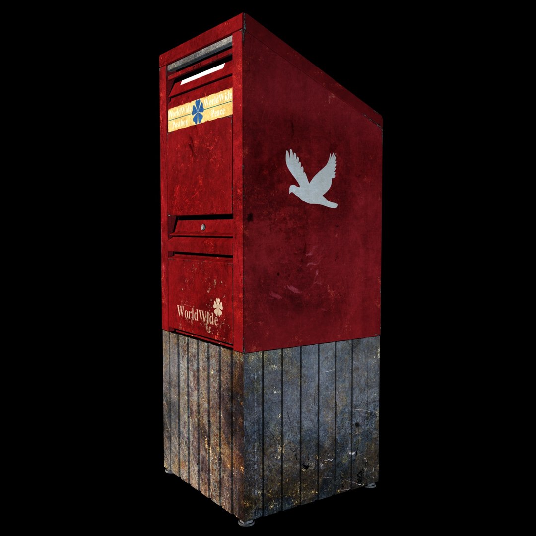 3d post box model