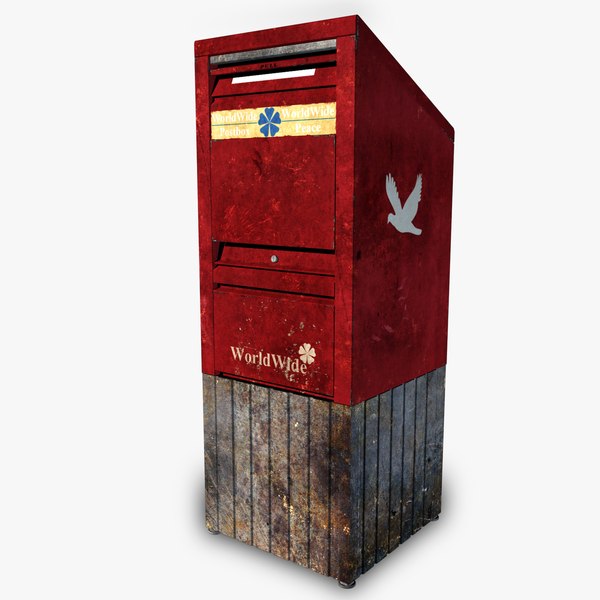 3d post box model