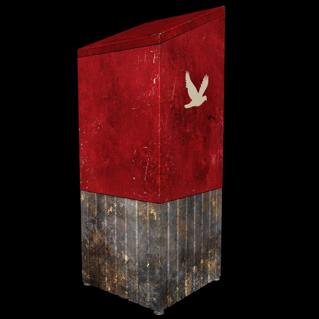 3d post box model