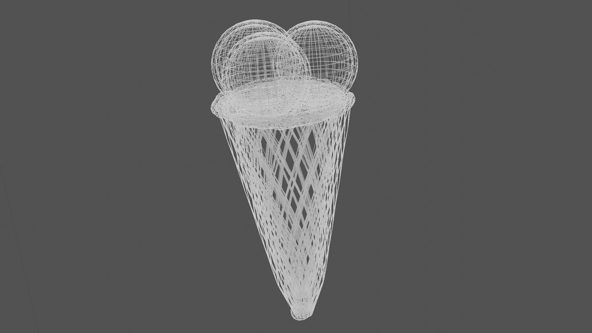 Ice Cream Cone 3D Model - TurboSquid 2120757