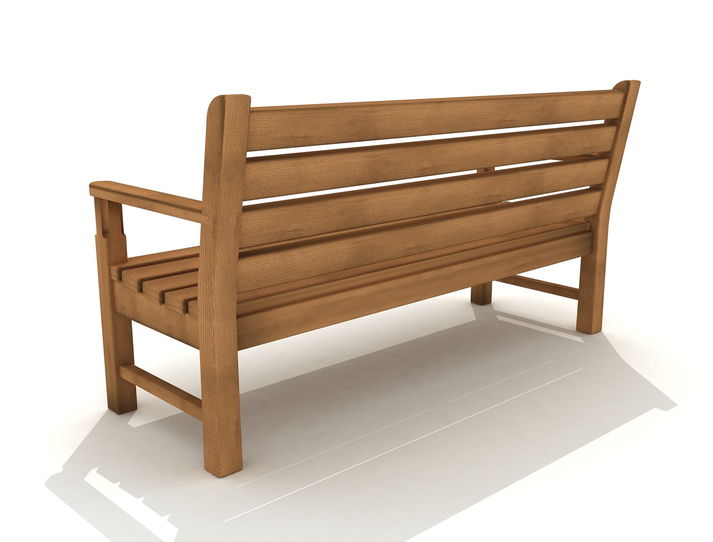 Outdoor Wood Bench 3D - TurboSquid 1564321