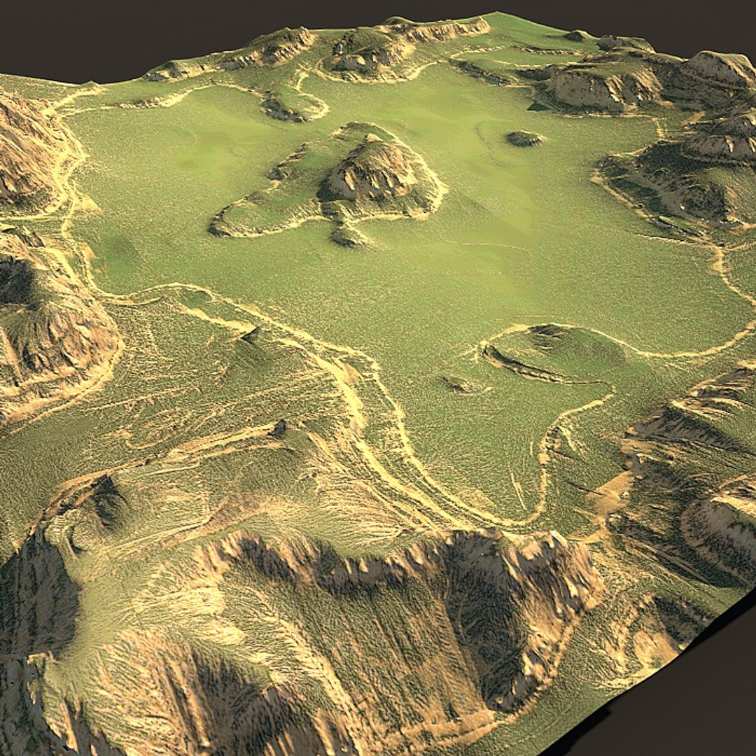 3d Model Of Terrain