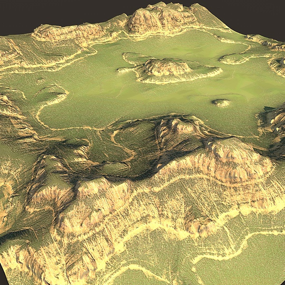 3d Model Of Terrain