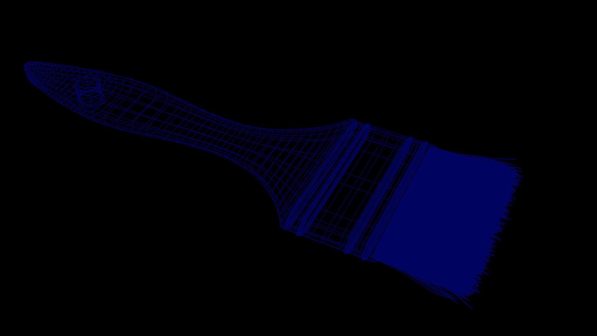 3D Paintbrush Model - TurboSquid 1844506