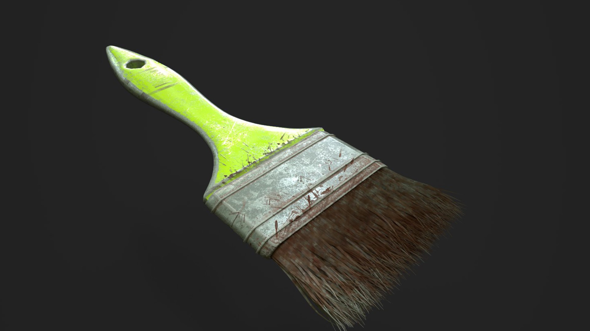 3D Paintbrush Model - TurboSquid 1844506