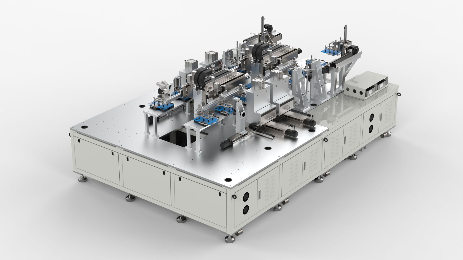 Automatic Lithium Battery Cell Processing Production Line 3D Model ...