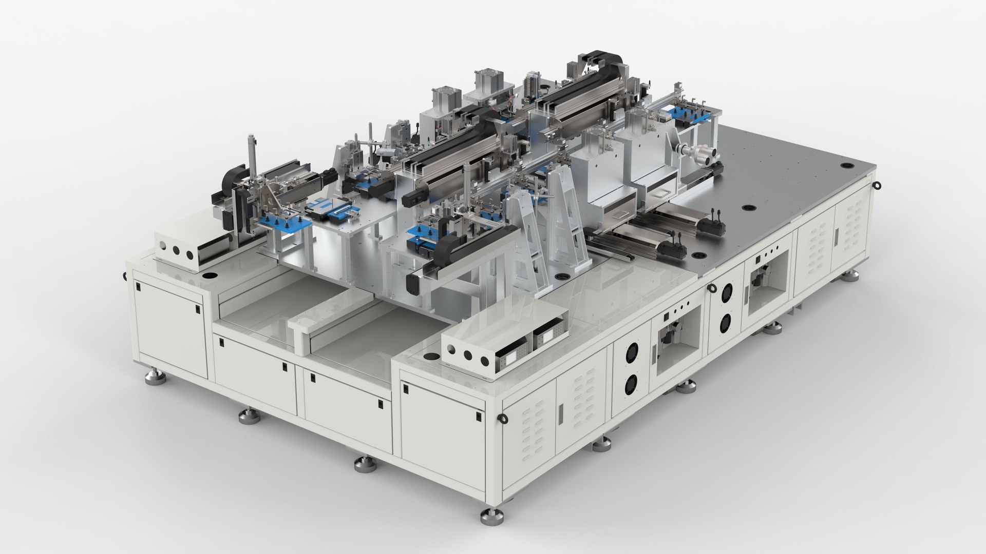 Automatic Lithium Battery Cell Processing Production Line 3D Model ...