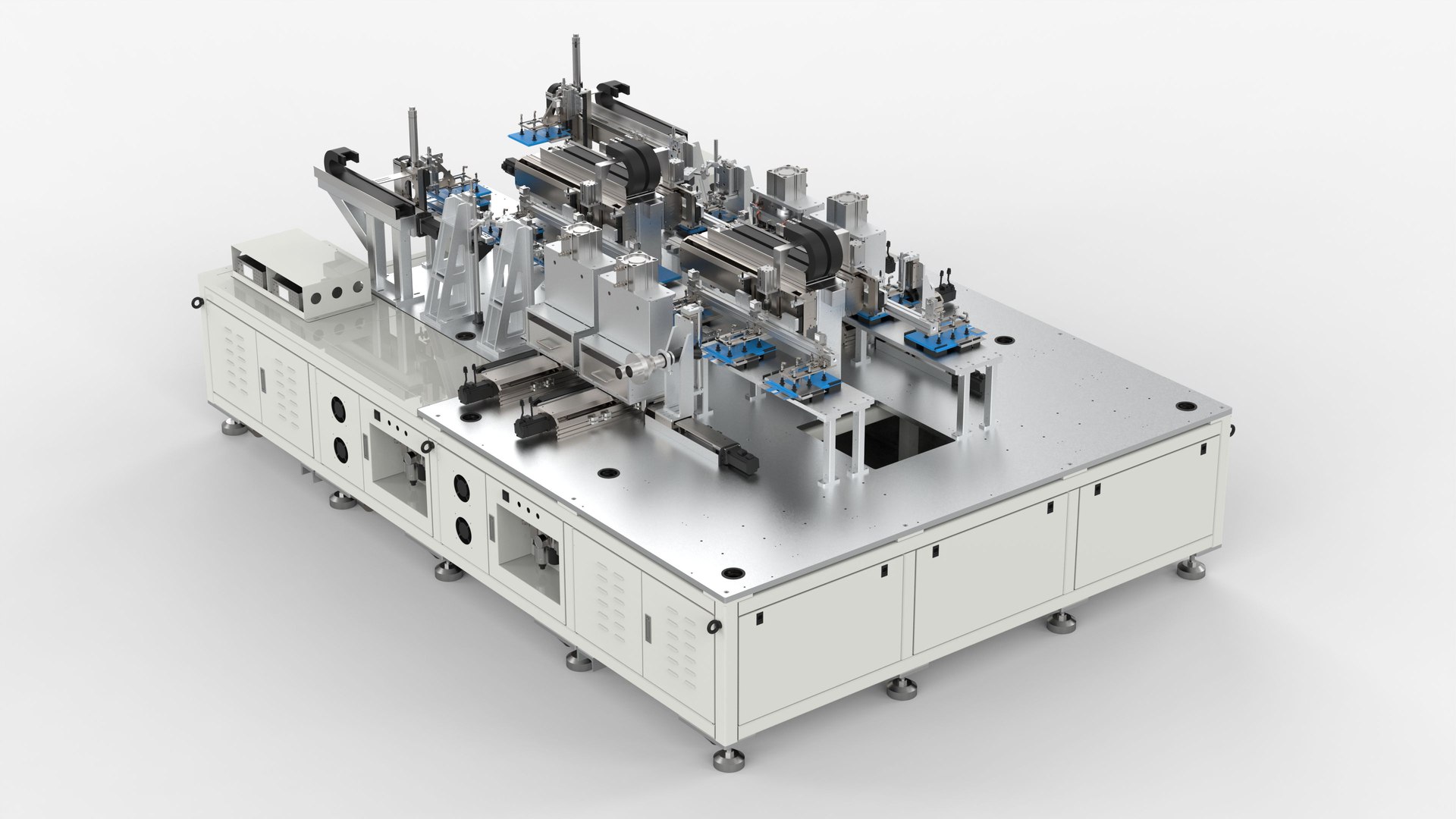 Automatic Lithium Battery Cell Processing Production Line 3D Model ...