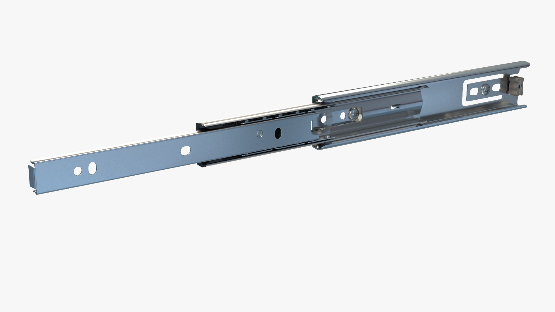 Drawer Slide - 8-Inch Full-Extension 3D Model - TurboSquid 1869775