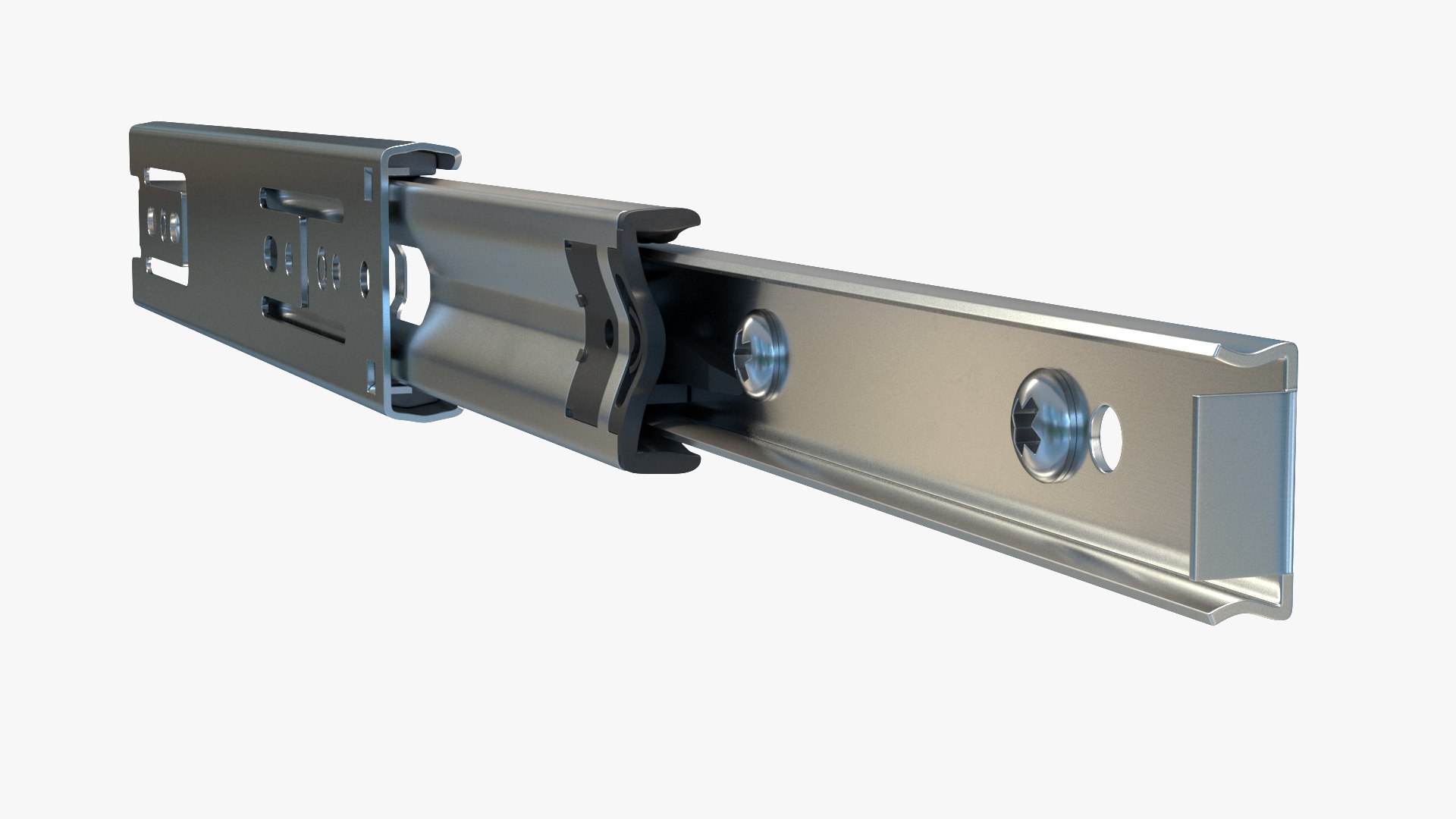 Drawer Slide - 8-Inch Full-Extension 3D Model - TurboSquid 1869775