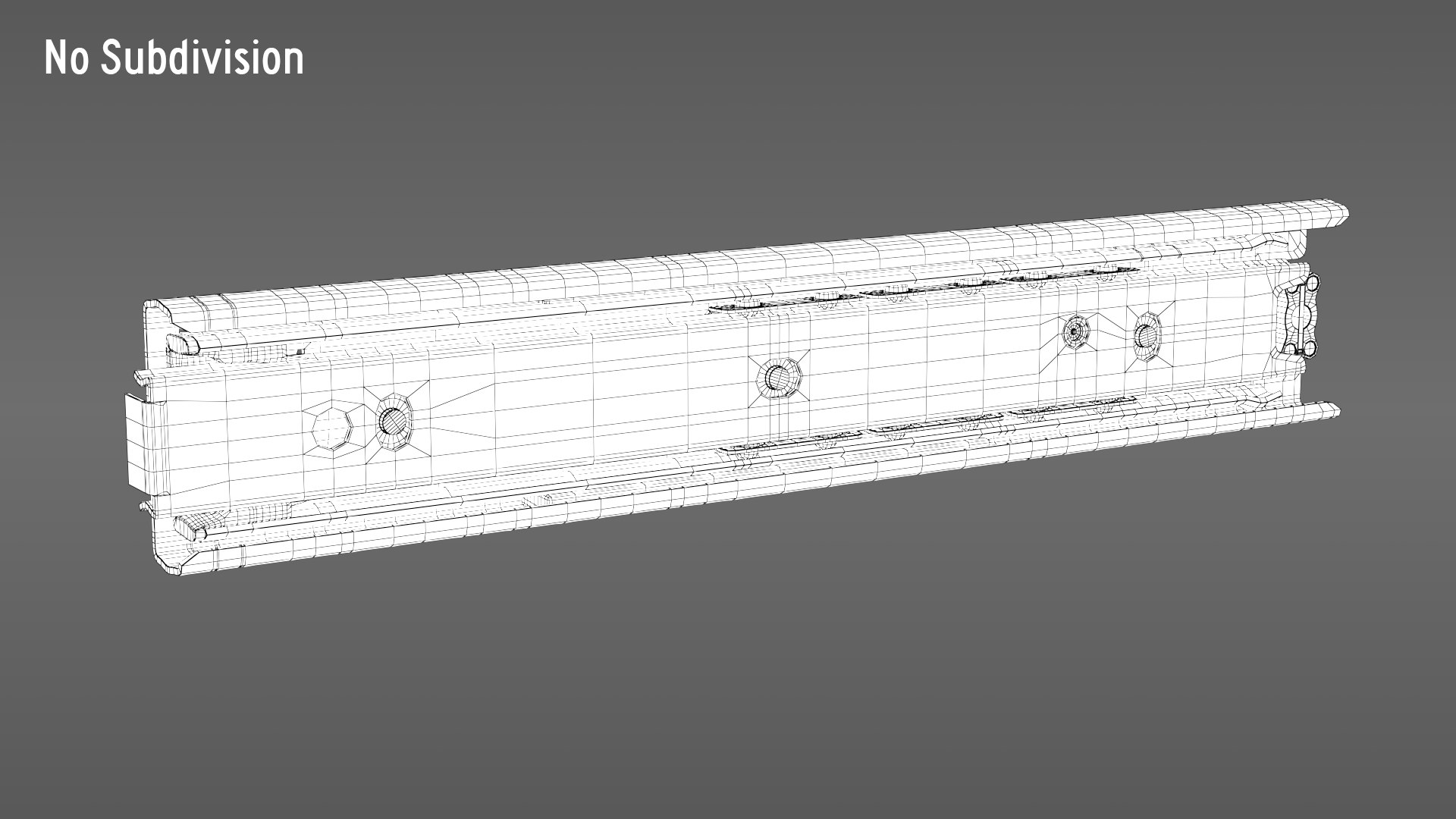 Drawer Slide - 8-Inch Full-Extension 3D Model - TurboSquid 1869775
