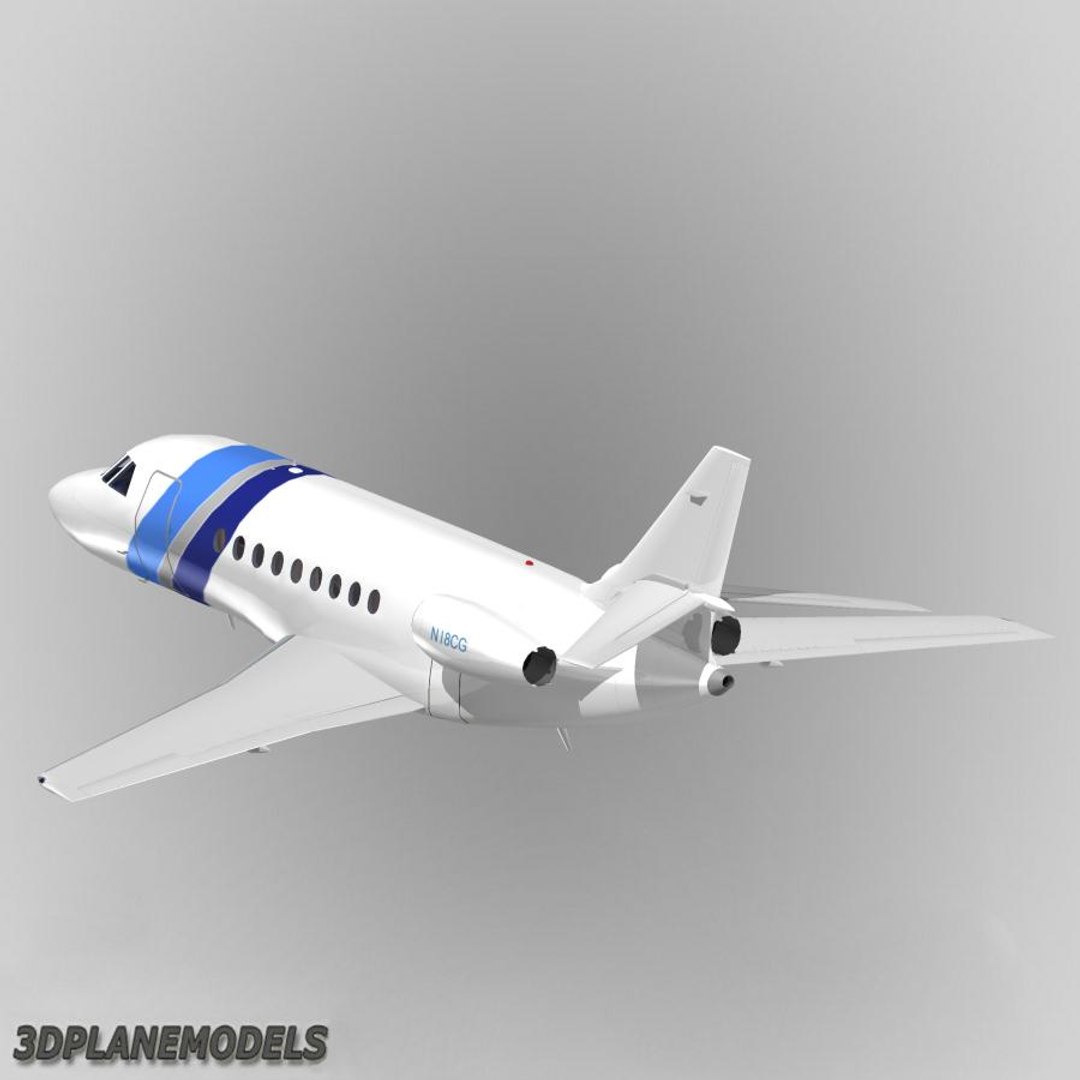 3d Dassault Falcon Business Jet Model