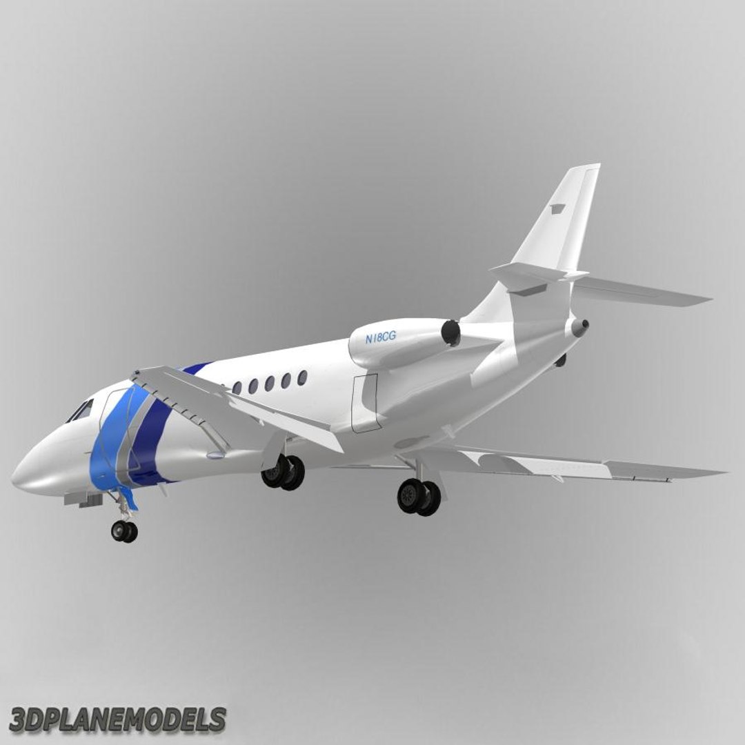 3d Dassault Falcon Business Jet Model