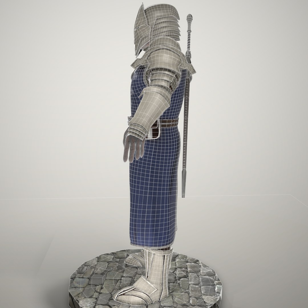 knight armor 3d model