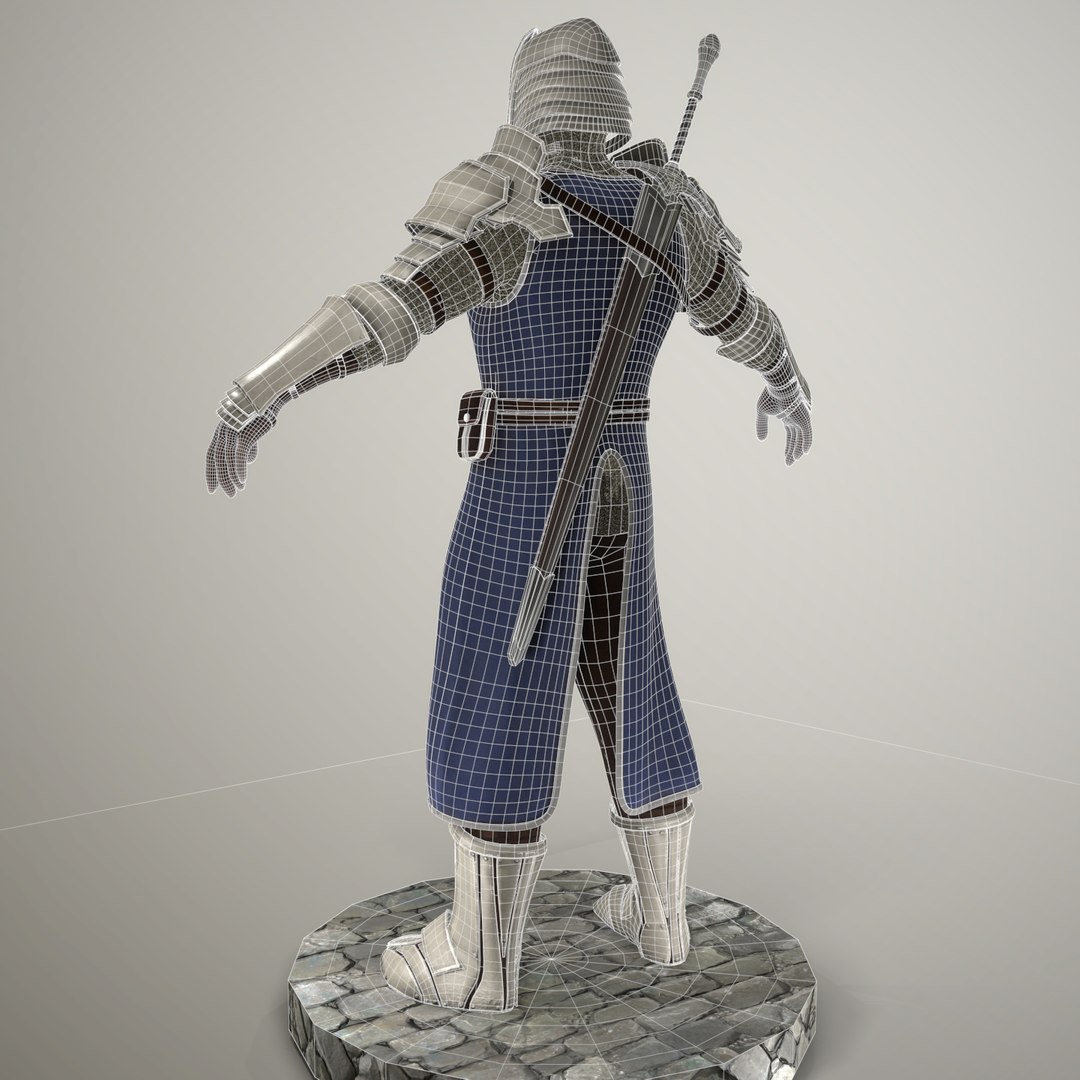 knight armor 3d model