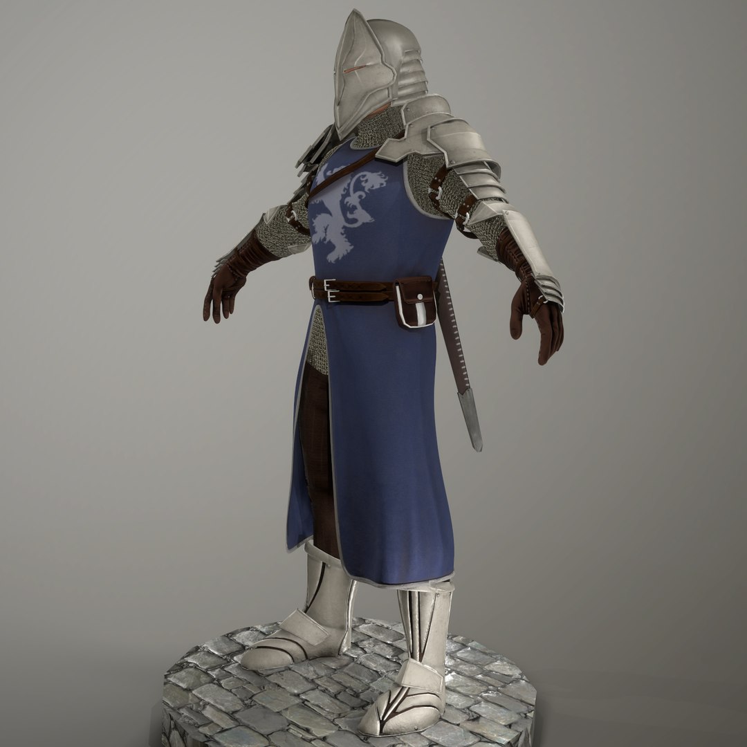 knight armor 3d model