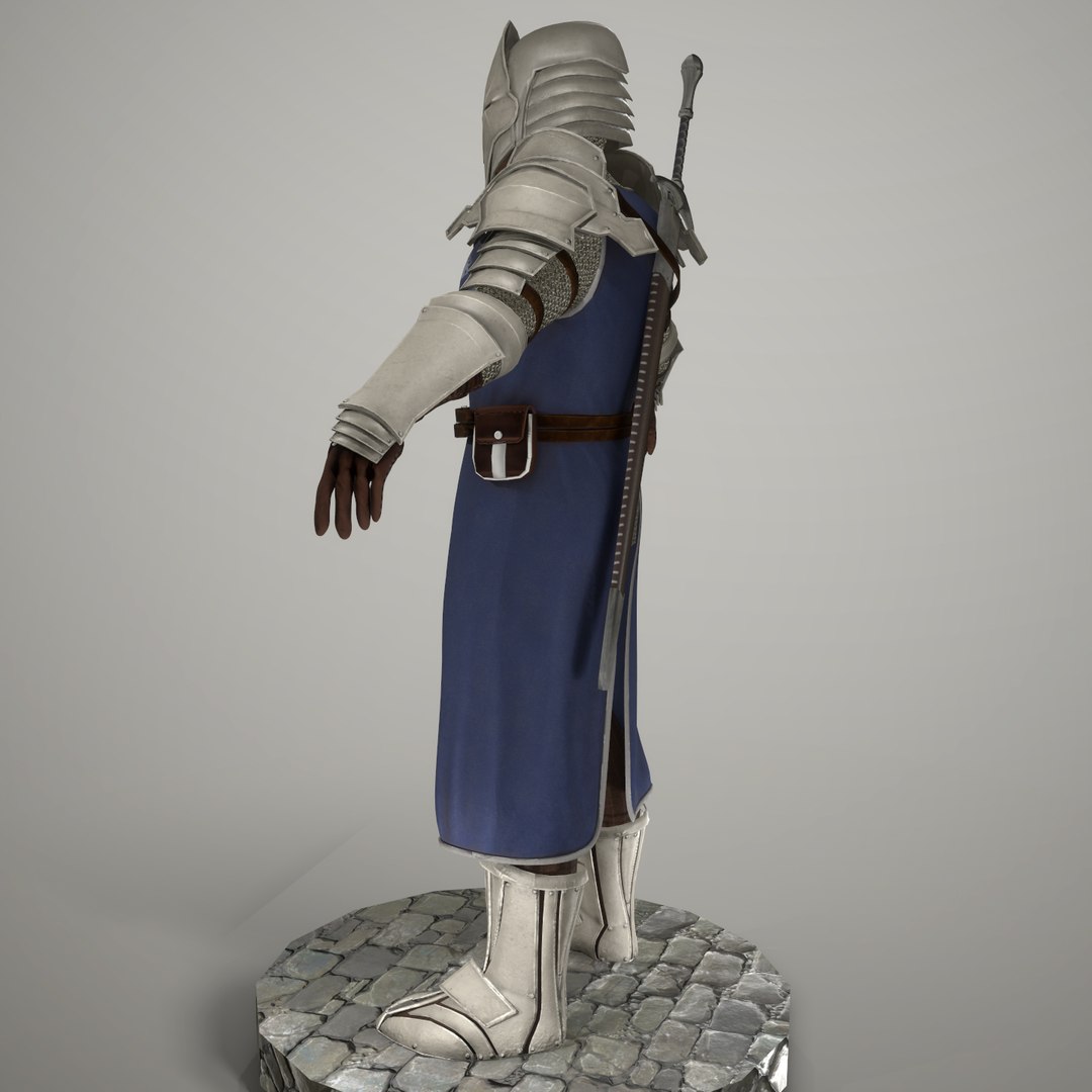knight armor 3d model
