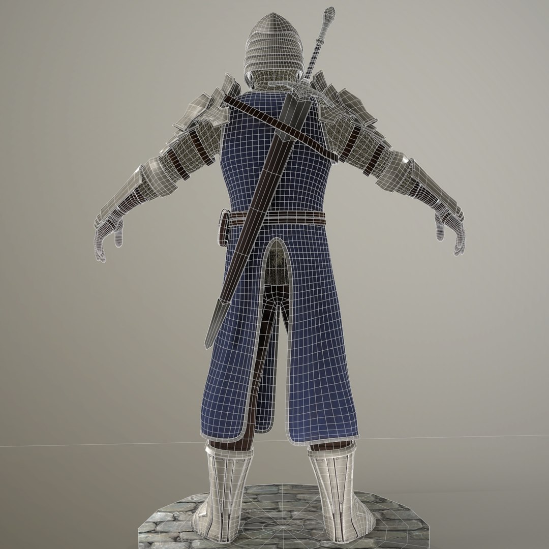 knight armor 3d model