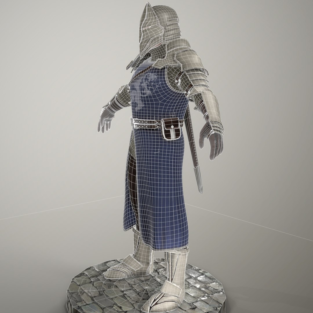 knight armor 3d model