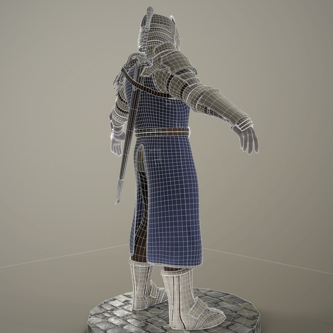 knight armor 3d model