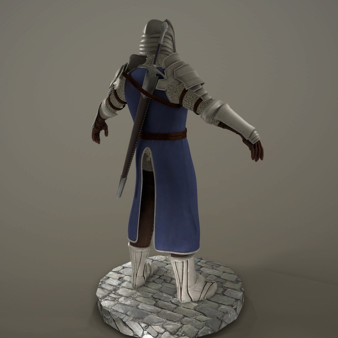 knight armor 3d model