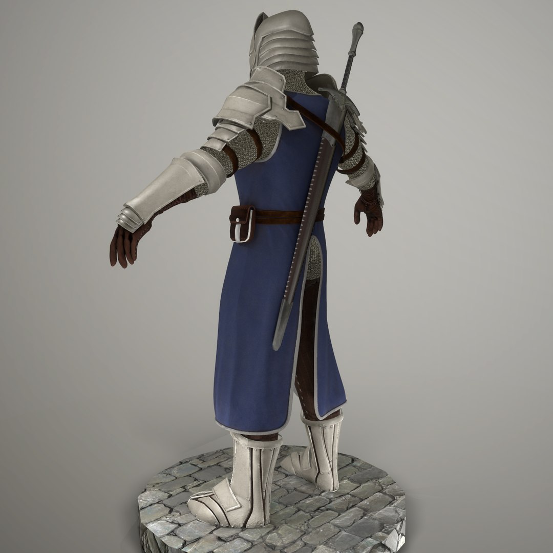 knight armor 3d model