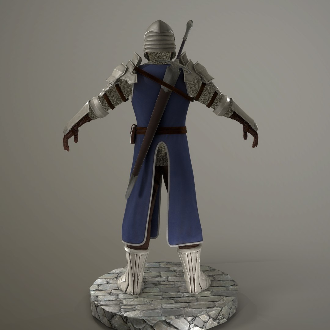 knight armor 3d model