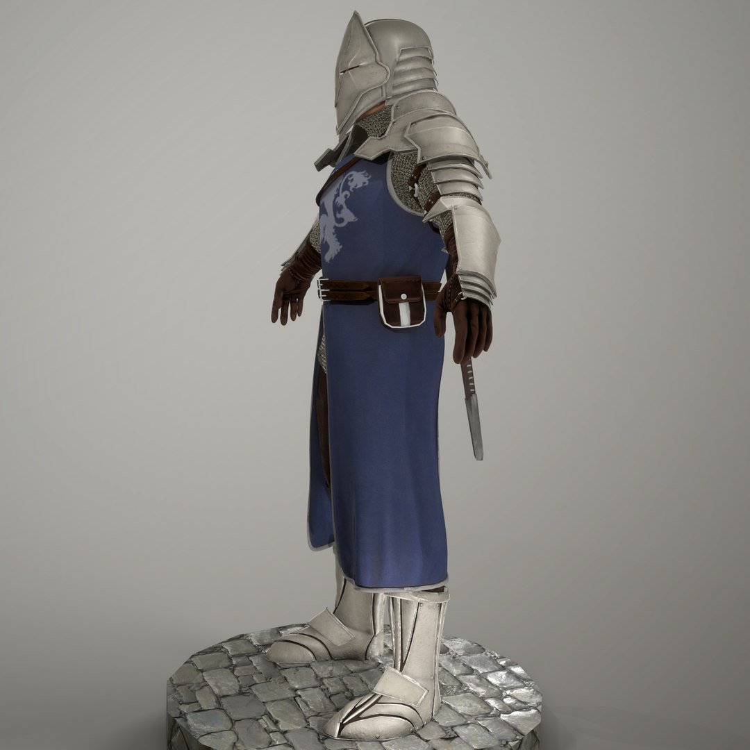 knight armor 3d model