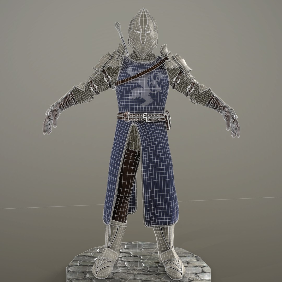 knight armor 3d model