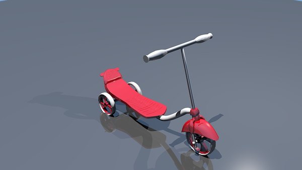 3d model kick scooter