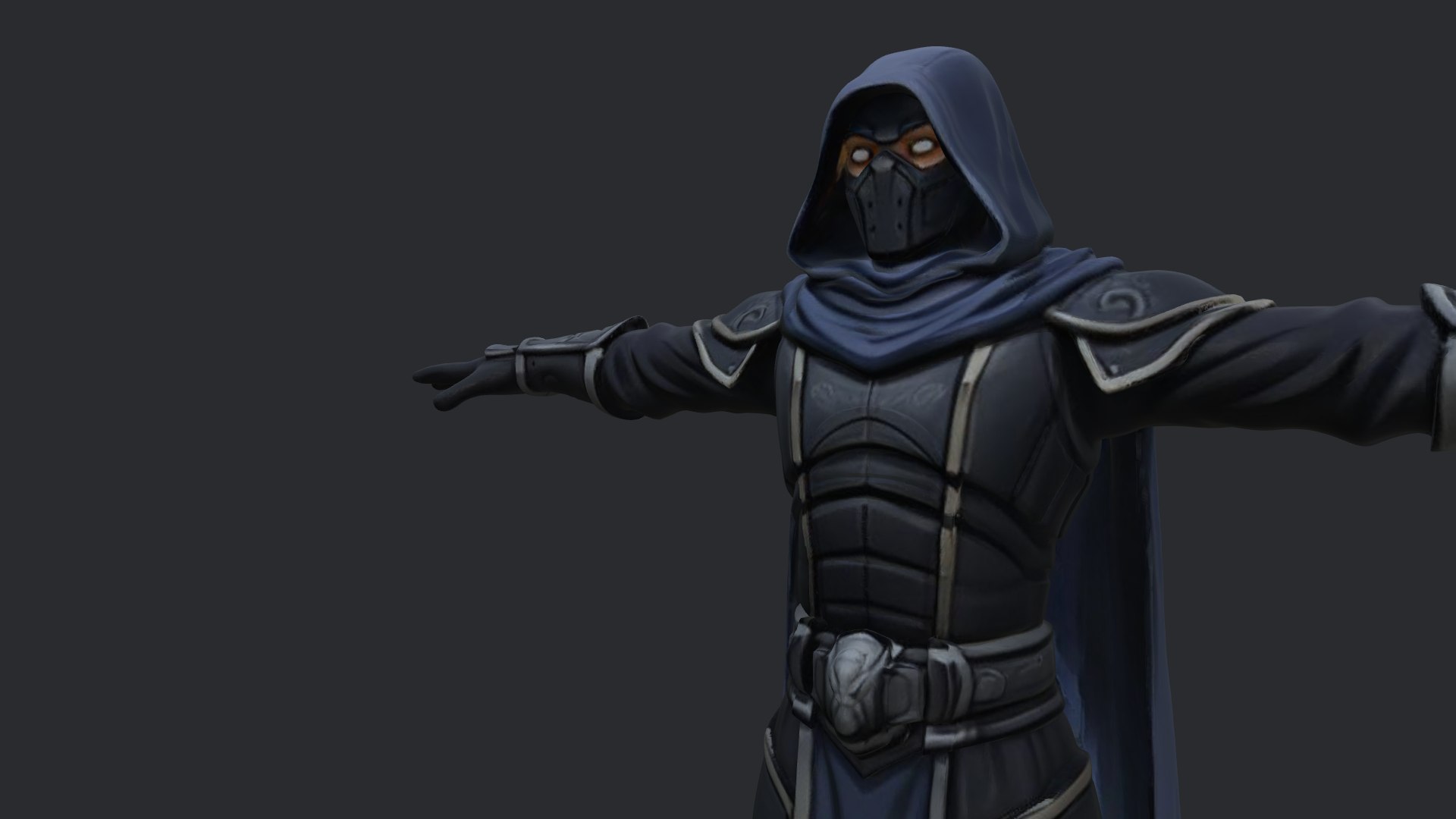 Dark Assassin Knight Low Poly Game Character 3D - TurboSquid 2502469