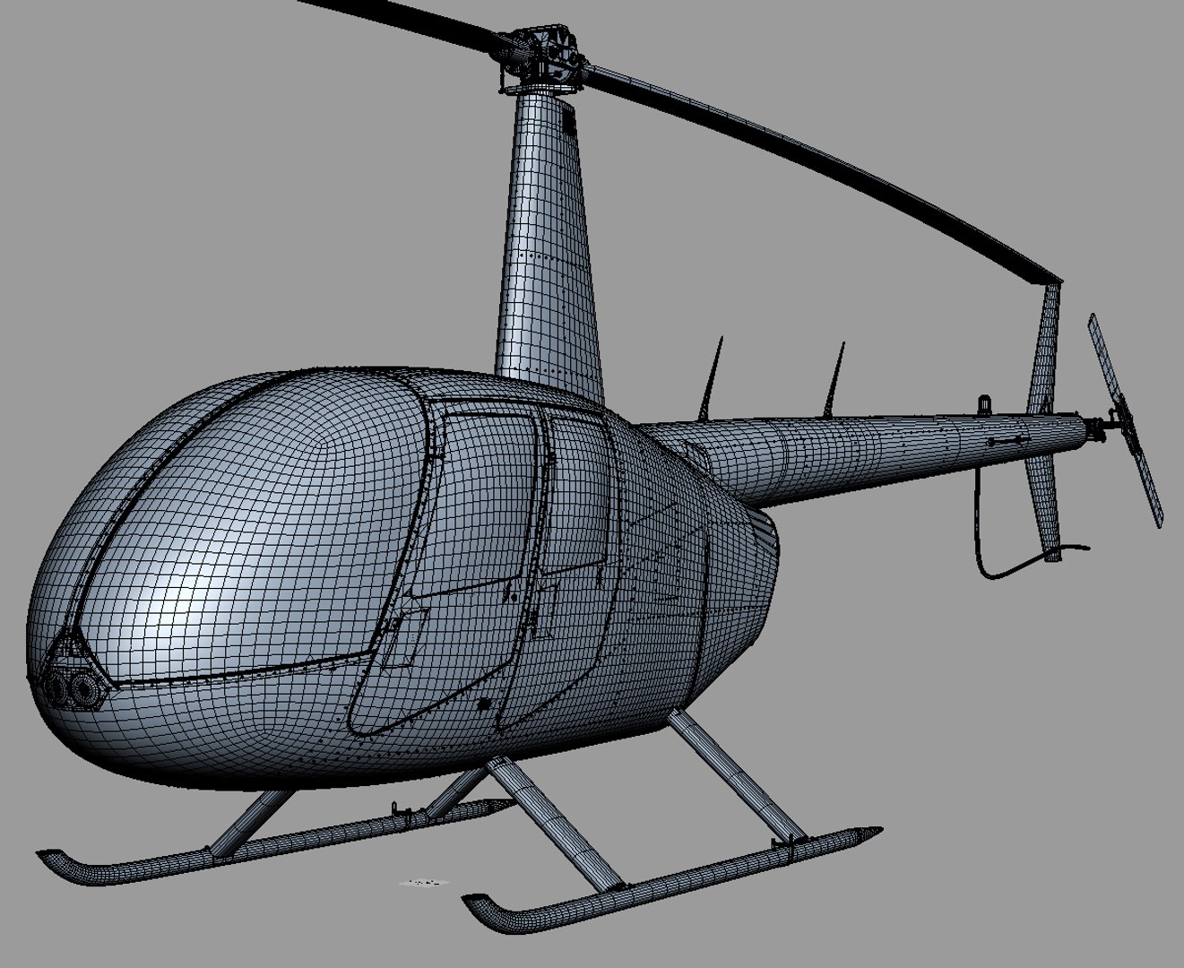 3d Helicopter Robinson R44 Raven