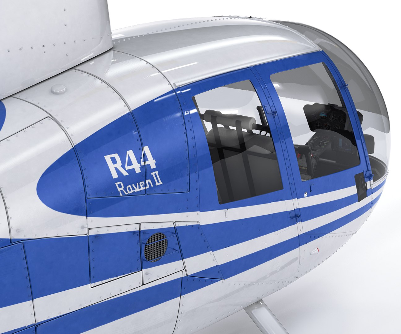 3d Helicopter Robinson R44 Raven