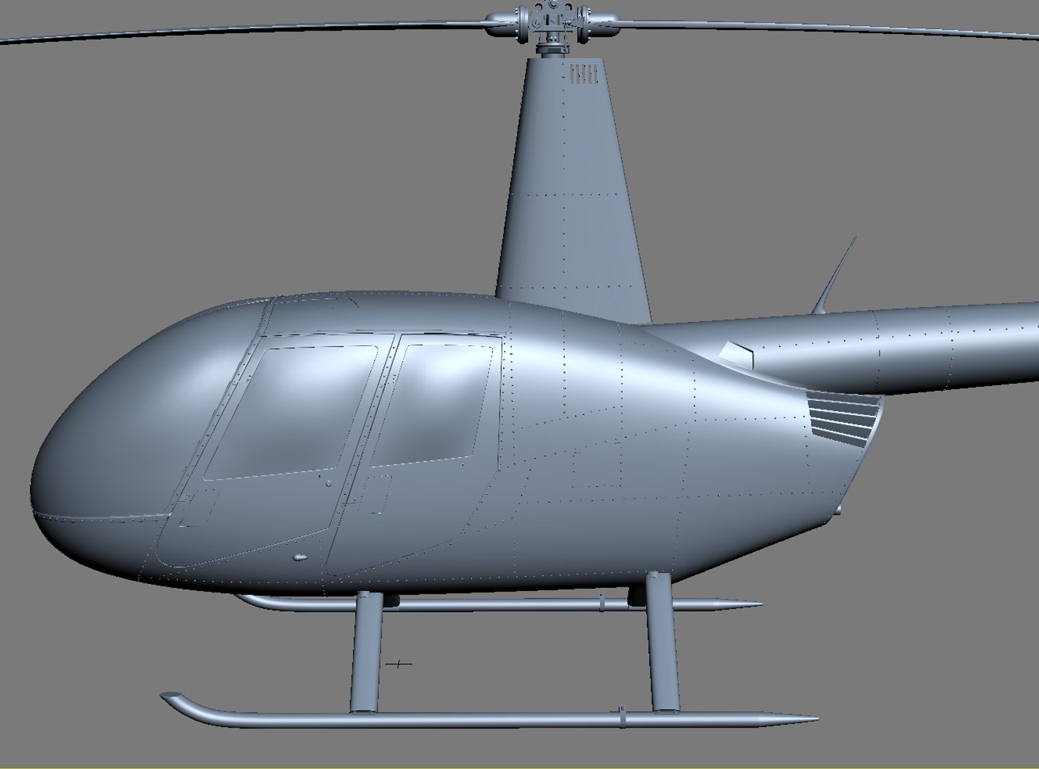3d Helicopter Robinson R44 Raven