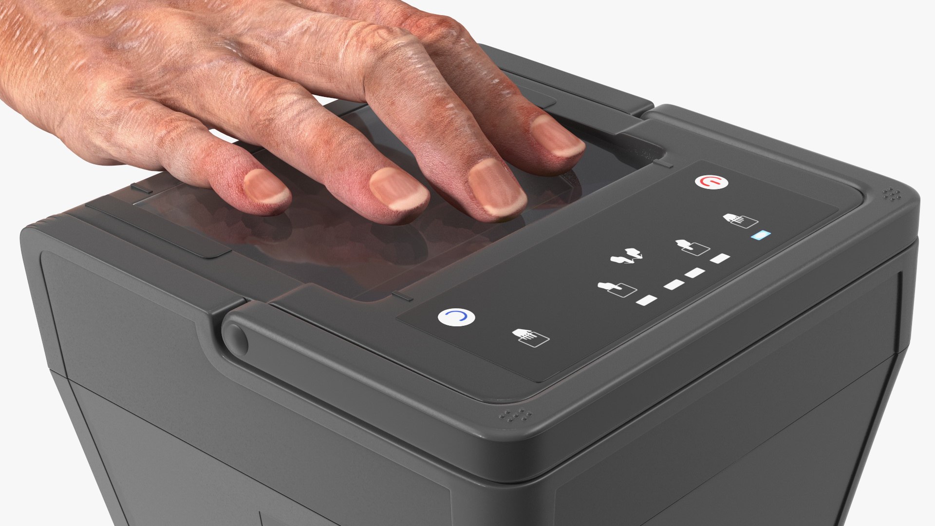 Fingerprints Scanner with Rigged Hand Collection for Maya 3D model ...