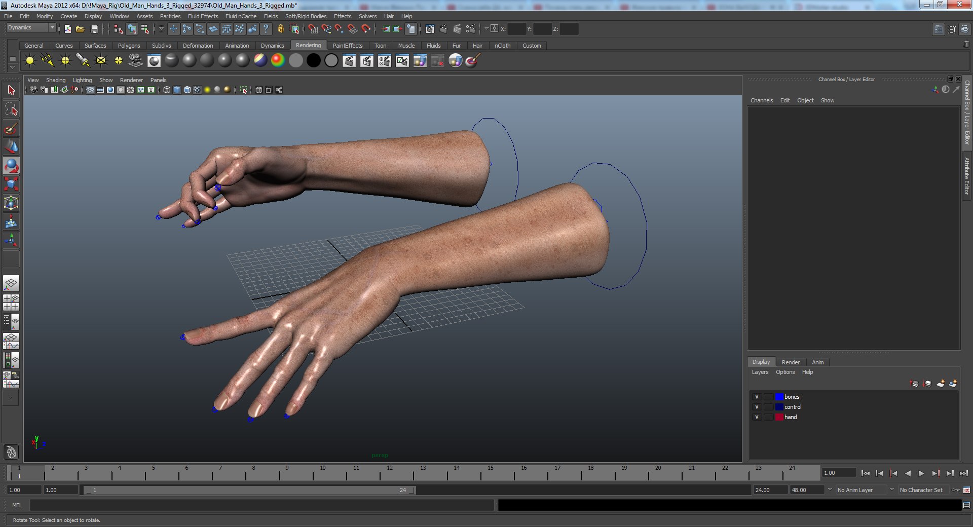 Fingerprints Scanner with Rigged Hand Collection for Maya 3D model ...
