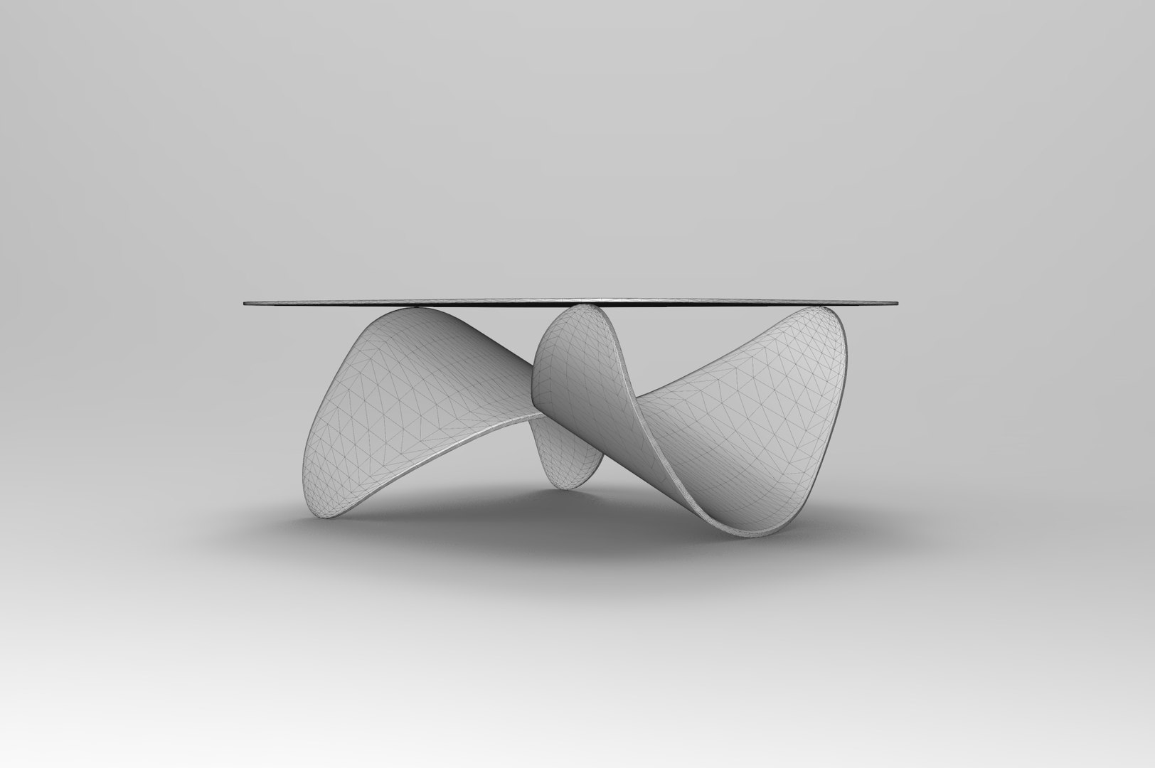 Glass Table 3D Model - TurboSquid 1691835