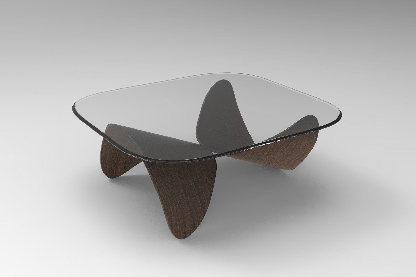 Glass Table 3D Model - TurboSquid 1691835