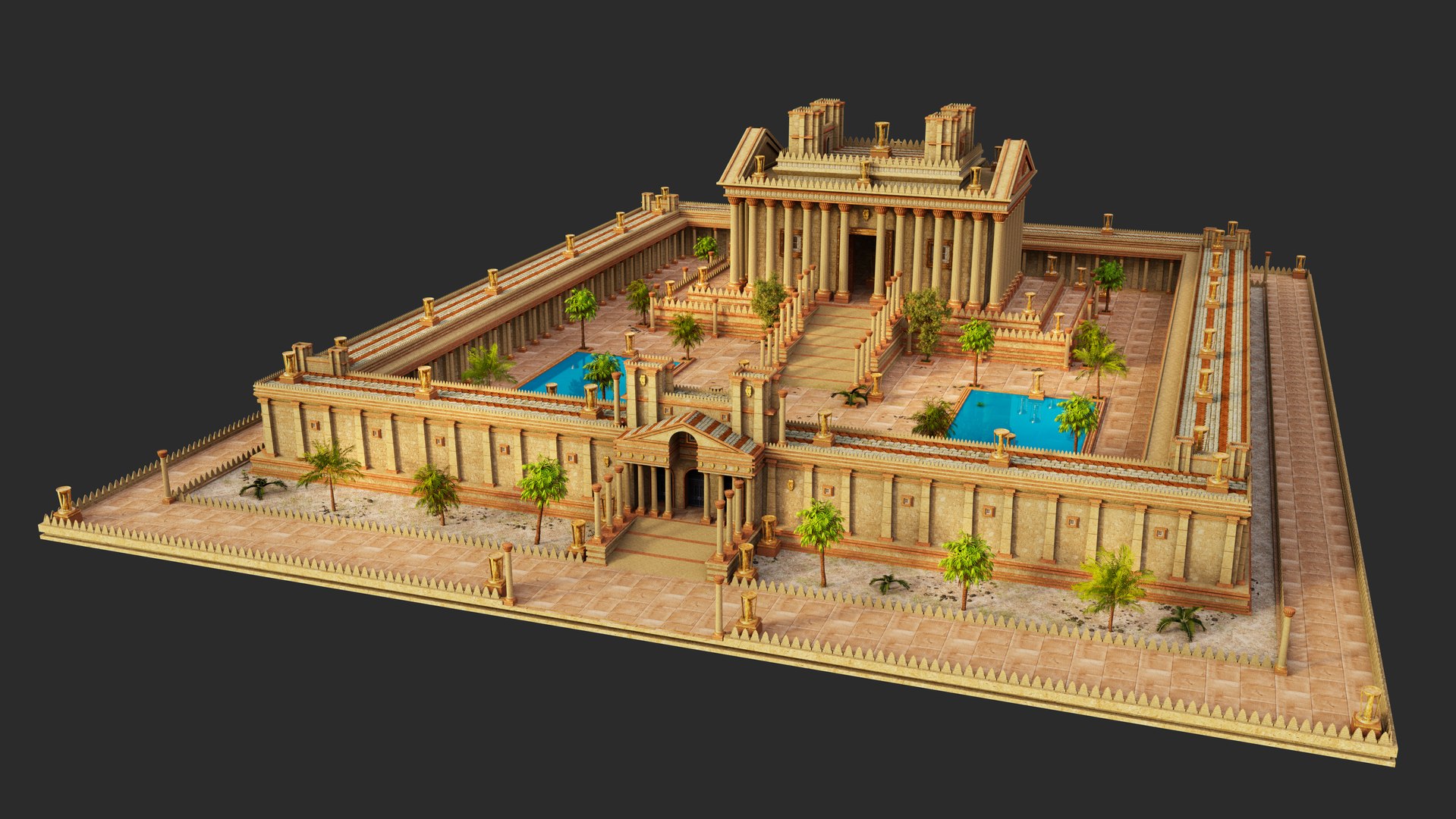 3D The Temple Of Bel Palmyra Environment Model - TurboSquid 2266495