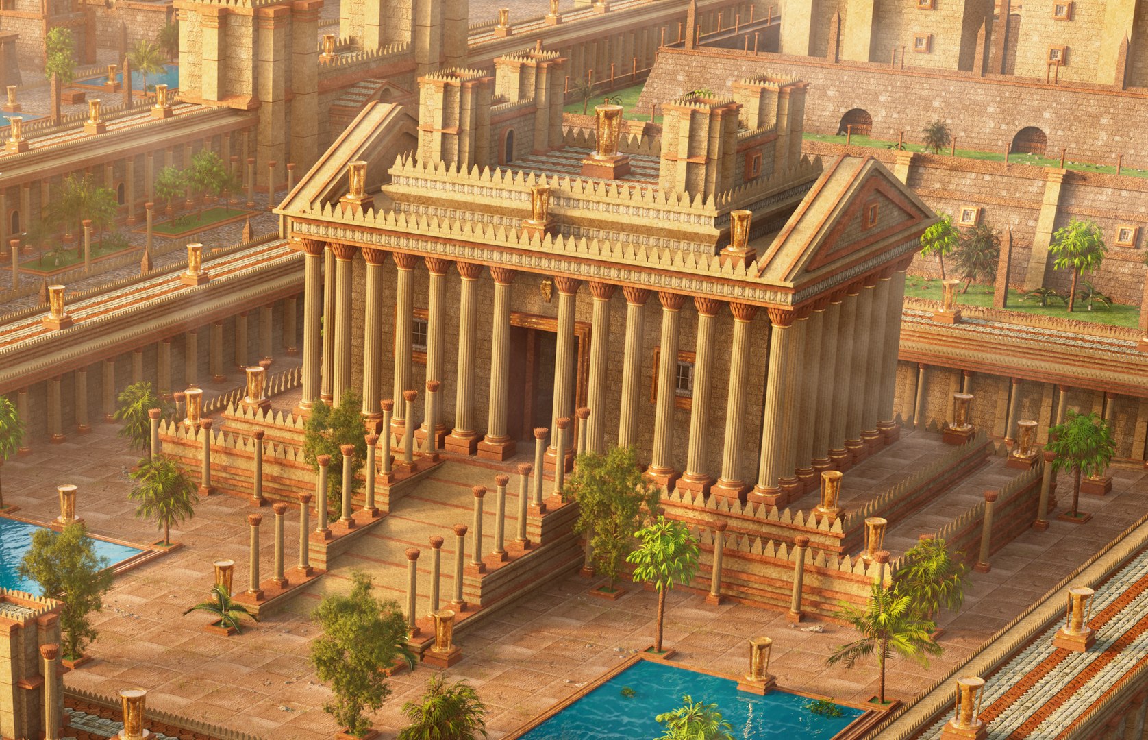 3D The Temple Of Bel Palmyra Environment Model - TurboSquid 2266495