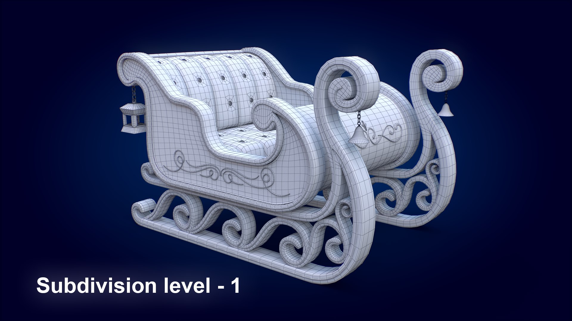 Christmas Sleigh 3D Model - TurboSquid 1923977