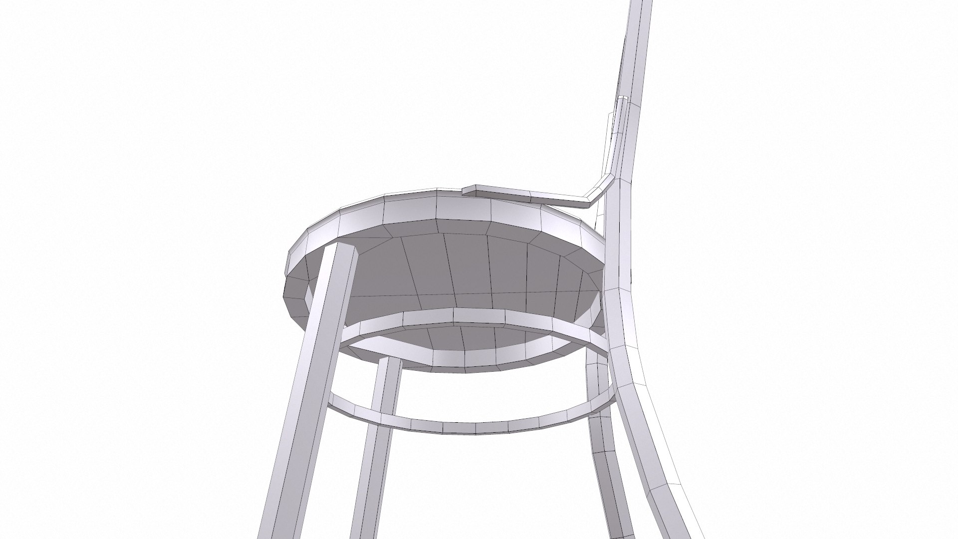 Free Old Wooden Chair Low-poly 3D Model - TurboSquid 2028528