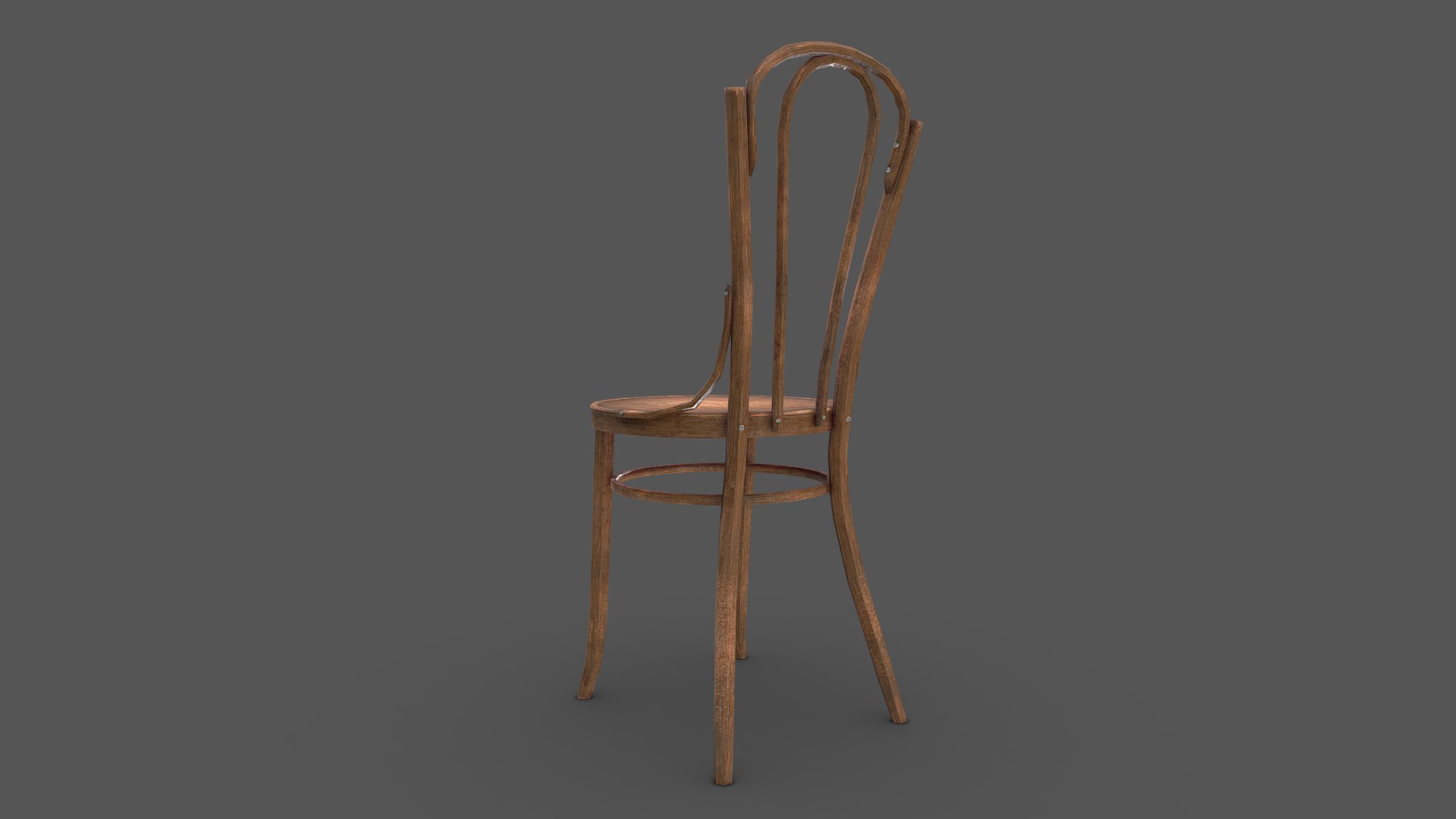 Free Old Wooden Chair Low-poly 3D Model - TurboSquid 2028528