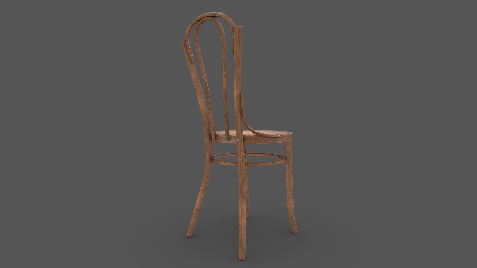 Free Old Wooden Chair Low-poly 3D Model - TurboSquid 2028528
