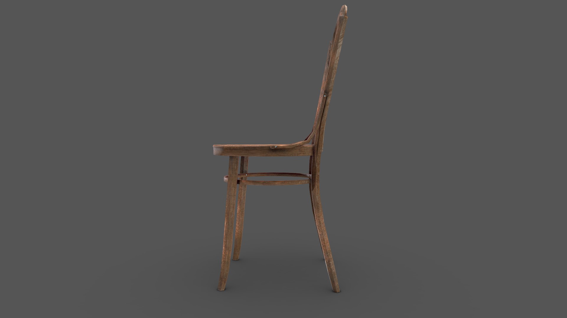 Free Old Wooden Chair Low-poly 3D Model - TurboSquid 2028528