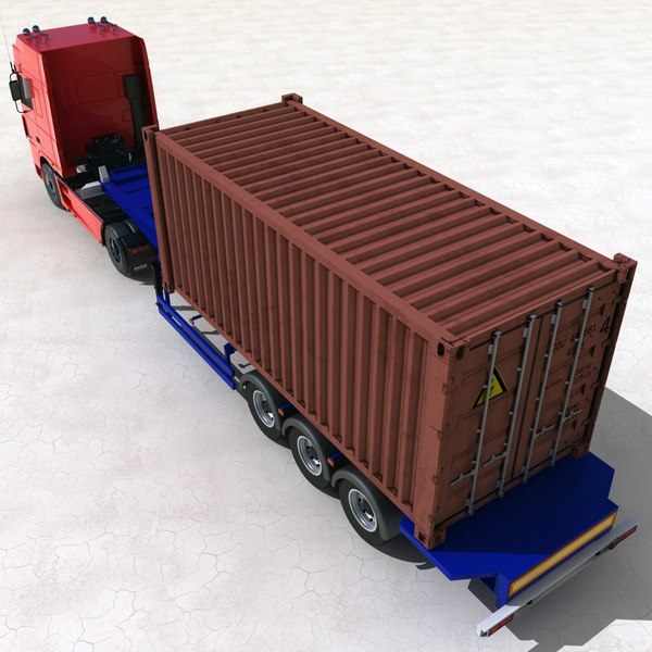 컨테이너 트럭 및 RTG 크레인 3D 모델 - TurboSquid 544397